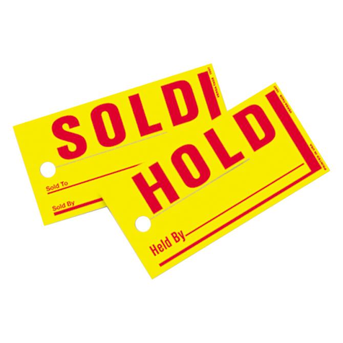 Sold/Hold Tags (Mini Tags) – The Dealership Store