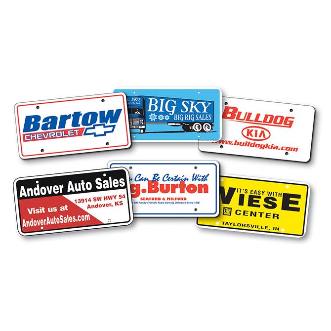 Custom Plastic License Plates – The Dealership Store