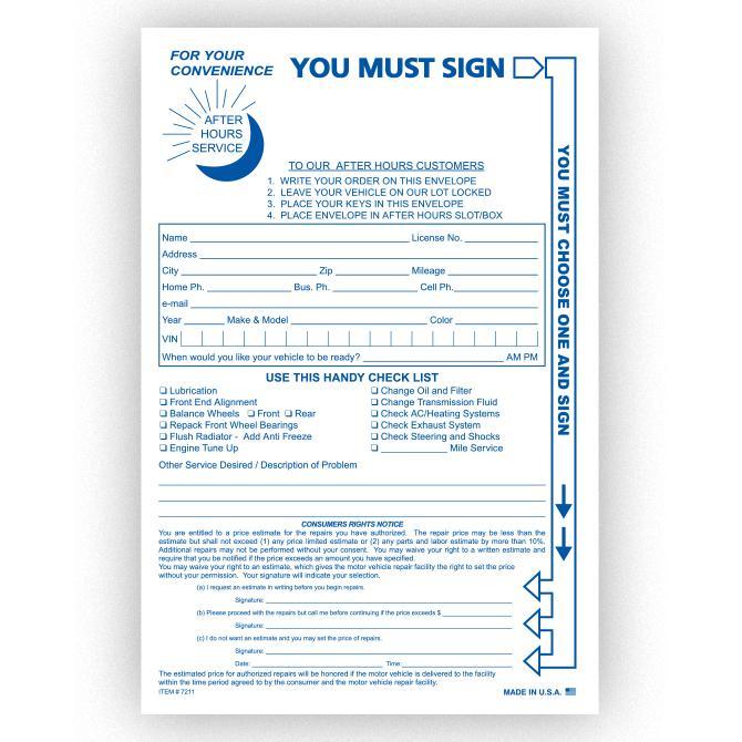 Night Drop Envelopes (100 Per Box) – The Dealership Store